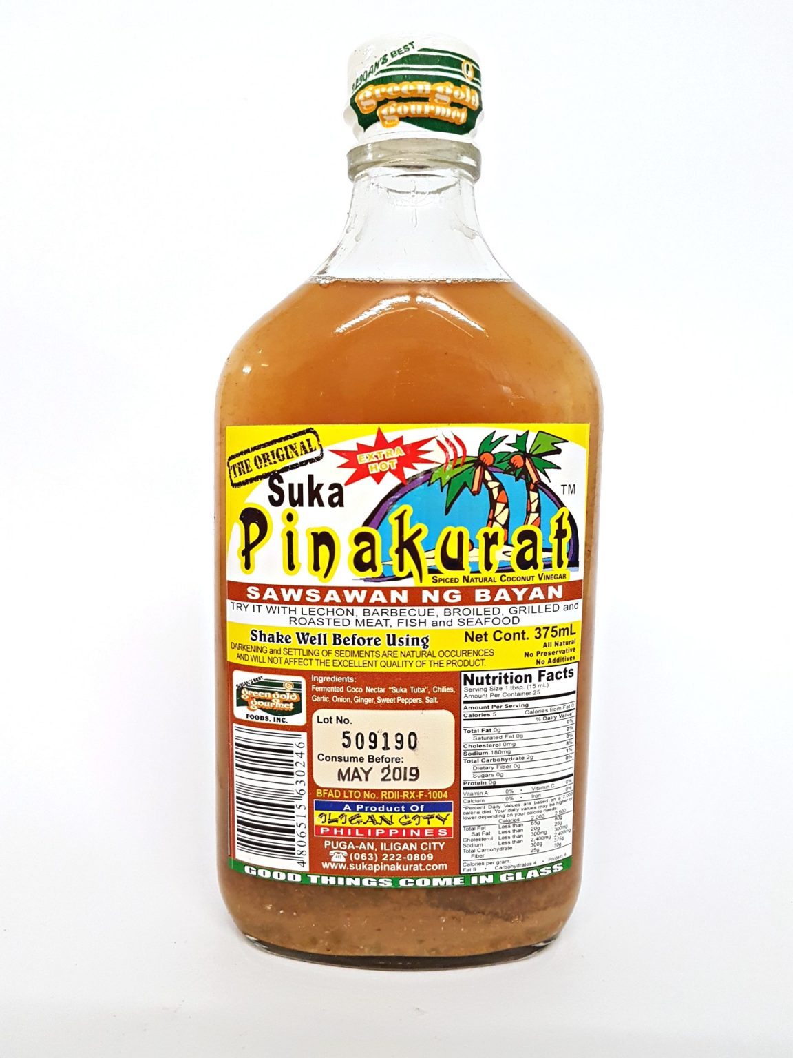 Suka Pinakurat (Spiced Coconut Vinegar) 375ml - Almere Pinoy Store