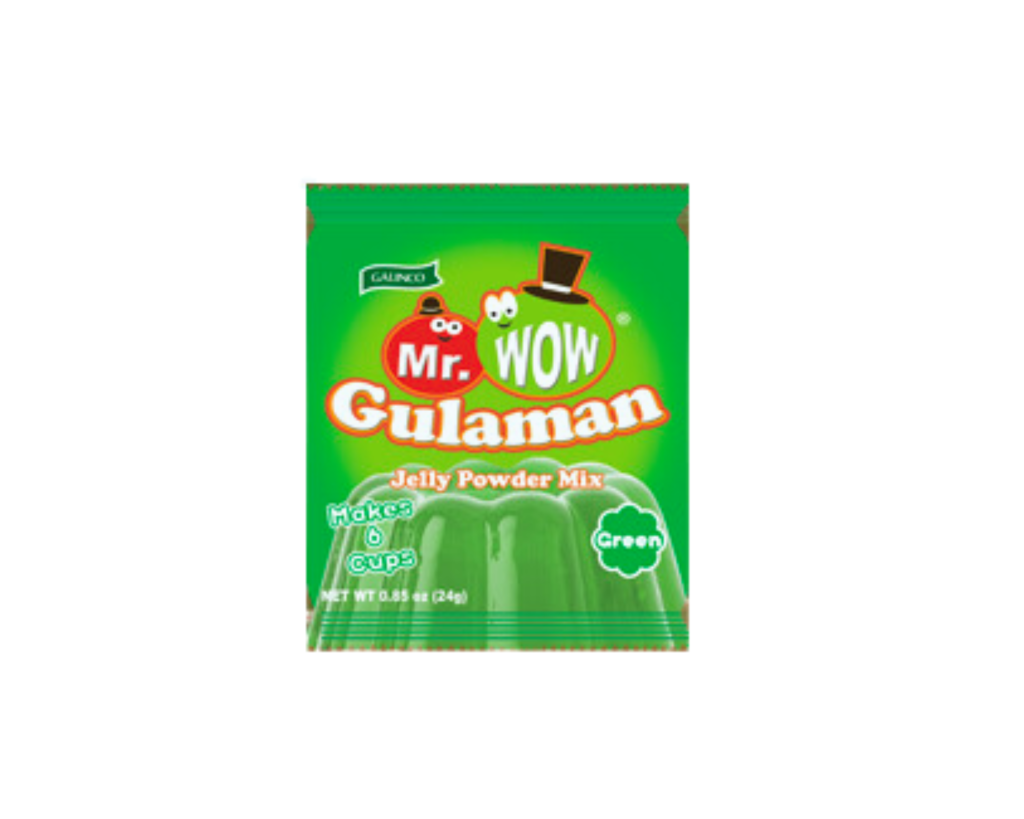 Gulaman Green Jelly Powder Mix / Mr. Wow / 24g - Almere Pinoy Store