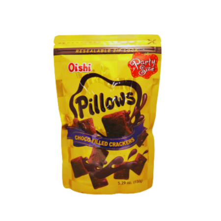Oishi Pillows Choco Filled Crackers 150g - Almere Pinoy Store