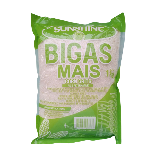 Bigas Mais White Corn Grits Sunshine 1kg - Almere Pinoy Store